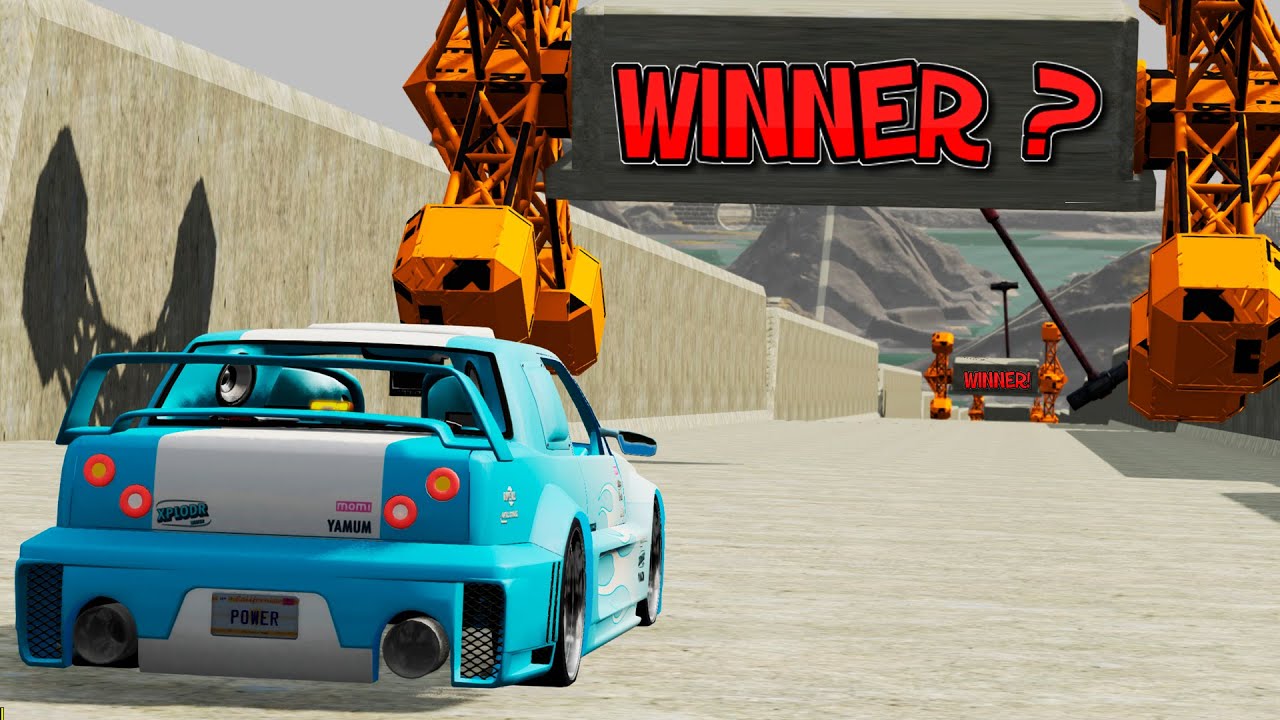 High Speed Obstacle Course Jumps #2 - BeamNG.DRIVE | CRASHTherapy - YouTube