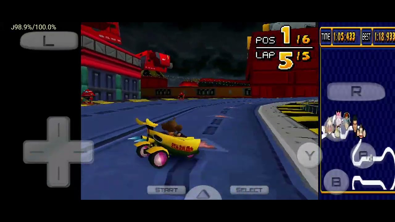 sonic & sega all-stars racing ds una hora - YouTube