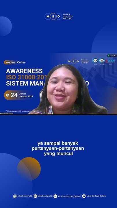 In Case You Missed It!🔊 Recap Event Webinar ISO 31000 Risk Management PT Mitra Berdaya Optima ...