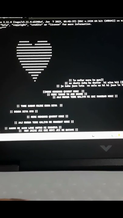 Python Heart 💔💔💔💔💔 Programming My Laptop Coding Programming Python Subscribe Viral Youtube