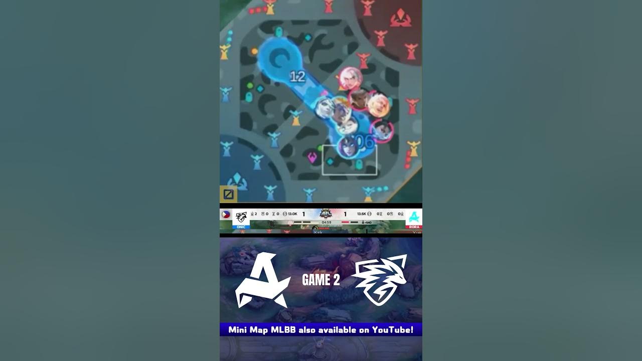 [Mini Map] AURORA vs ONIC PH - Game 2 - Week 1 Day 2 - Regular Season - MPL PH S15 - YouTube