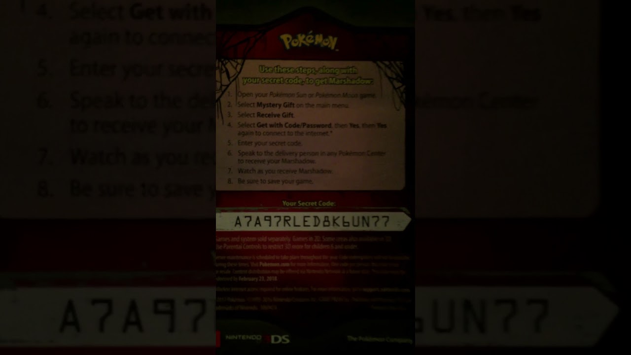 Marshadow code - YouTube