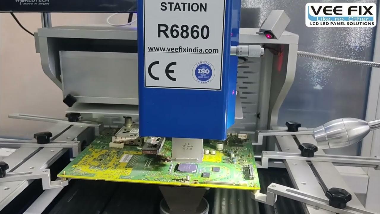 BGA IC Removing and Remounting process on BGA Rework station R6860 - YouTube