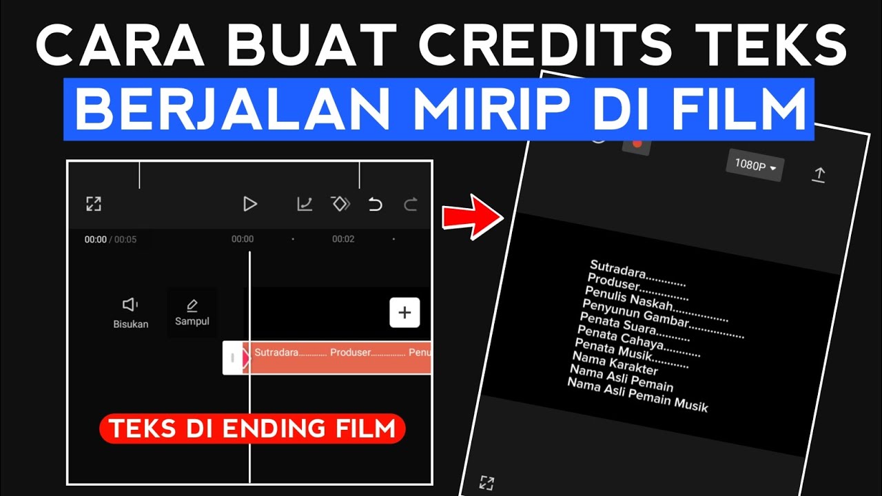 Cara buat Credits teks berjalan keatas seperti di Film/Ending film di ...