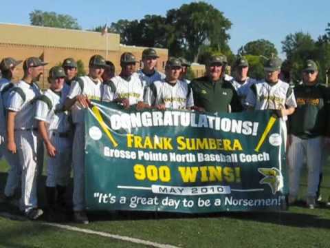 Grosse Pointe North: Frank Sumbera's 900-win ceremony - YouTube