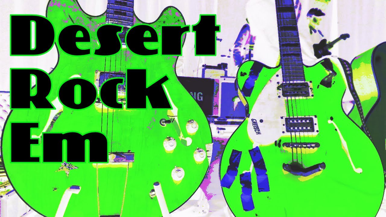 Desert Rock Guitar Backing Track Em - YouTube