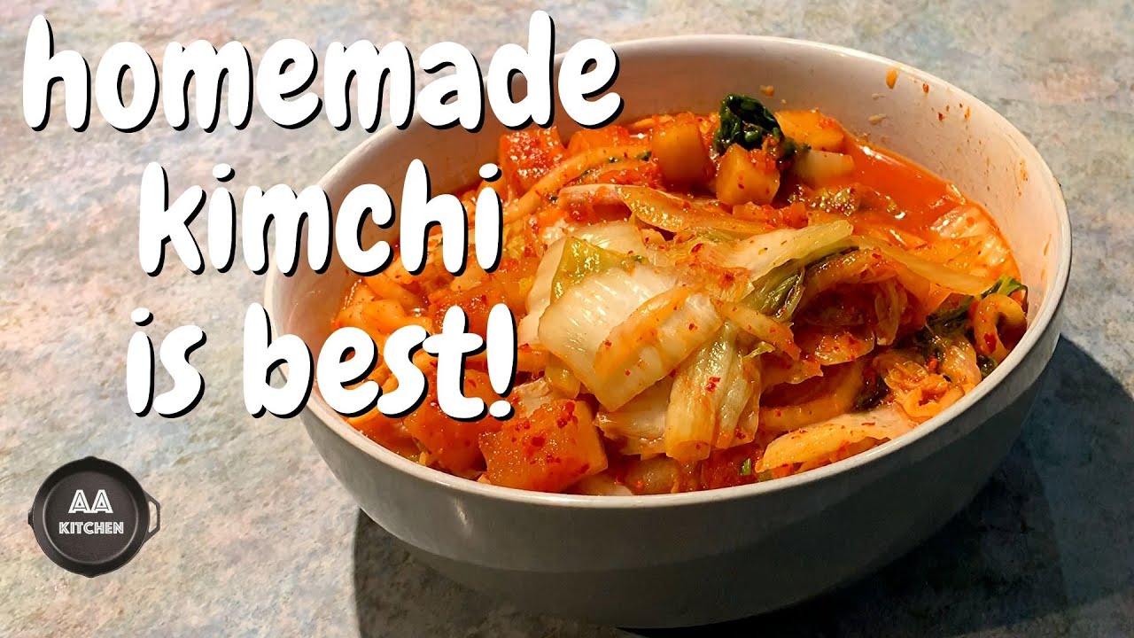 Fresh Kimchi Made at Home - YouTube