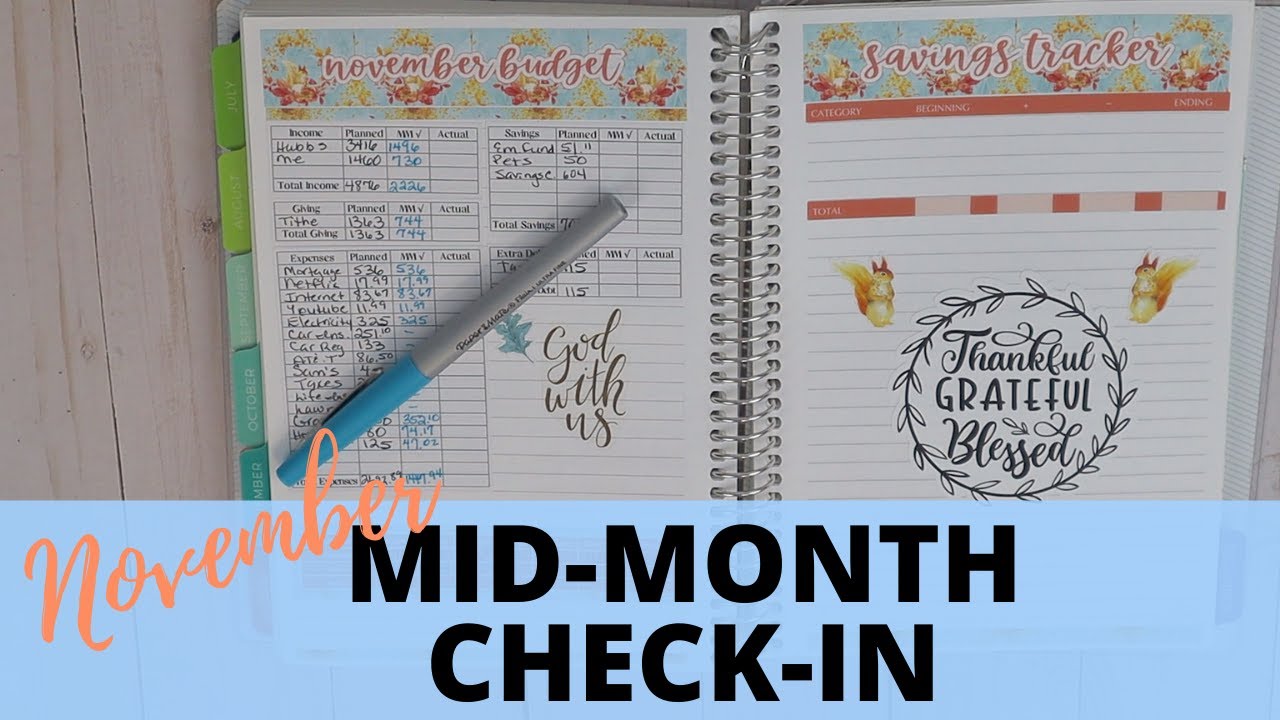 BUDGET WITH ME | MID-MONTH CHECK-IN NOVEMBER 2021 | Early Black Friday ...