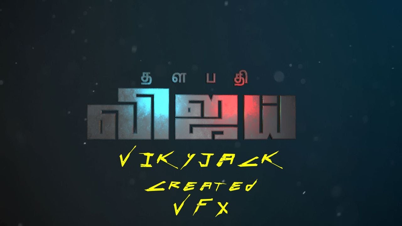 Master Vijay Title Card I Element 3D I After Effect 2021I VIKYJACK ...
