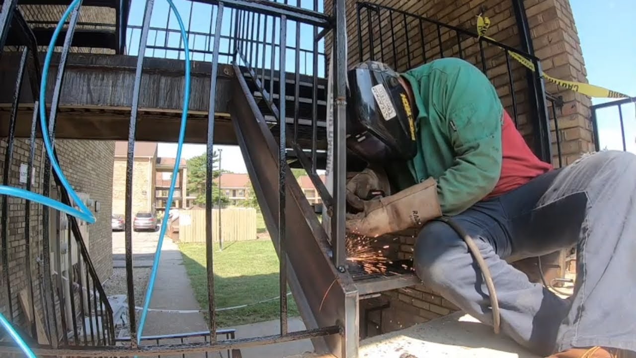 how to fix rotting handrails. - YouTube