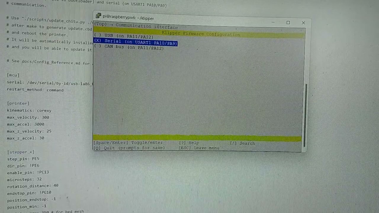 Klipper Mcu firmware on chitu V6 cxy-v6-191017 - Tronxy x5sa/pro/xy-2 ...