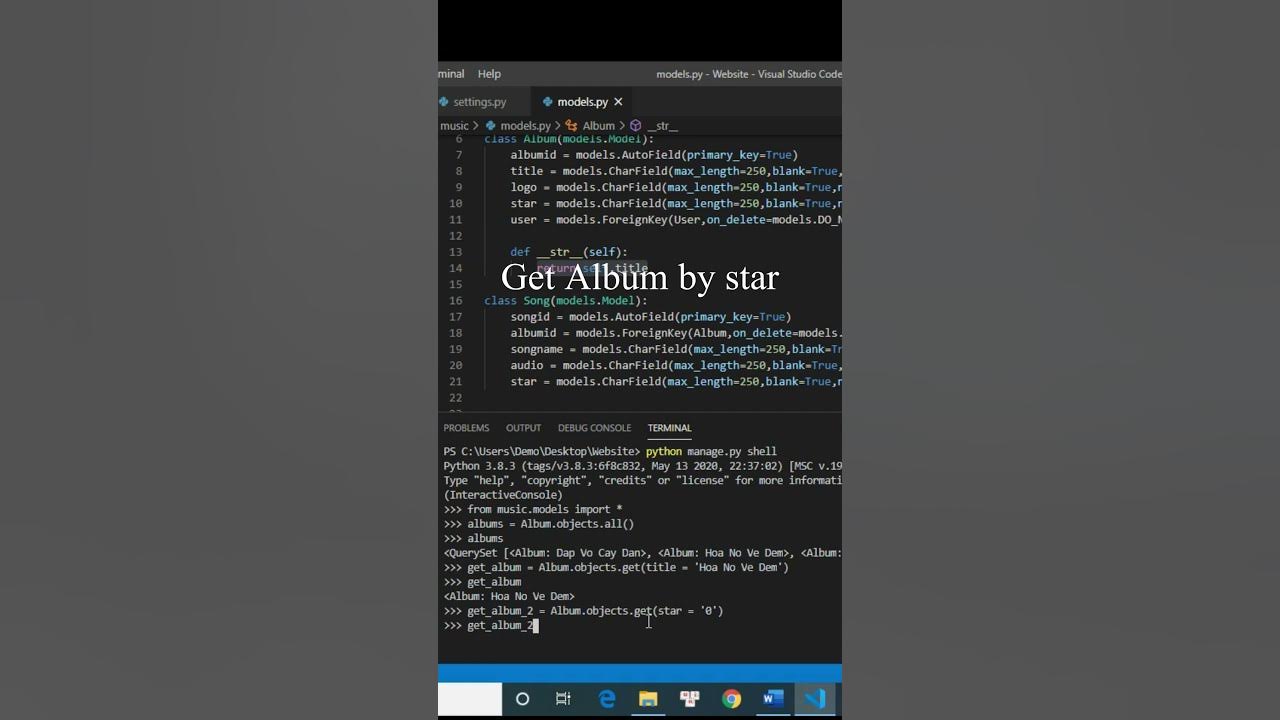 Django Tutorial: Get Method #django #python #makeiteasy #shorts - YouTube