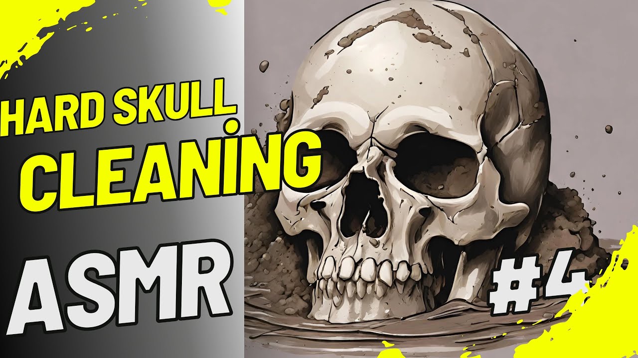 New skull ASMR , wash cleaning - YouTube