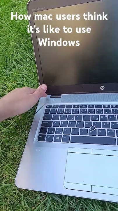 How mac users think it's like to use Windows - YouTube