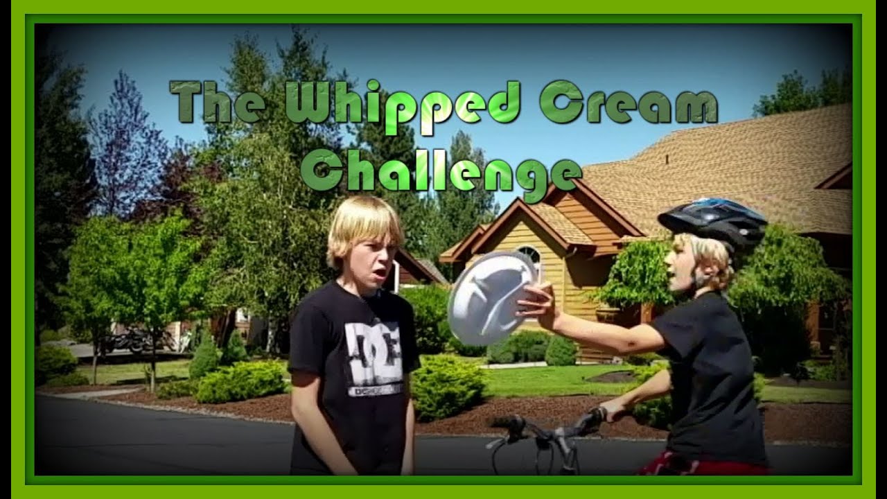 The Whipped Cream Challenge!!! - YouTube