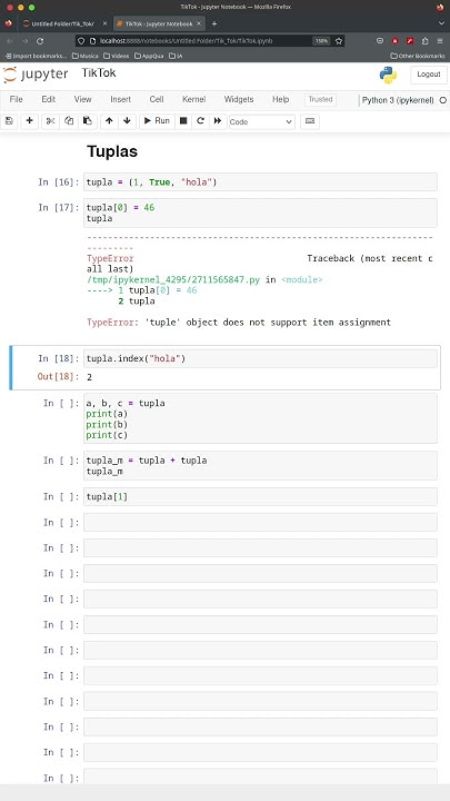Tuplas #python #programming #coding #programacion #septipycode - YouTube