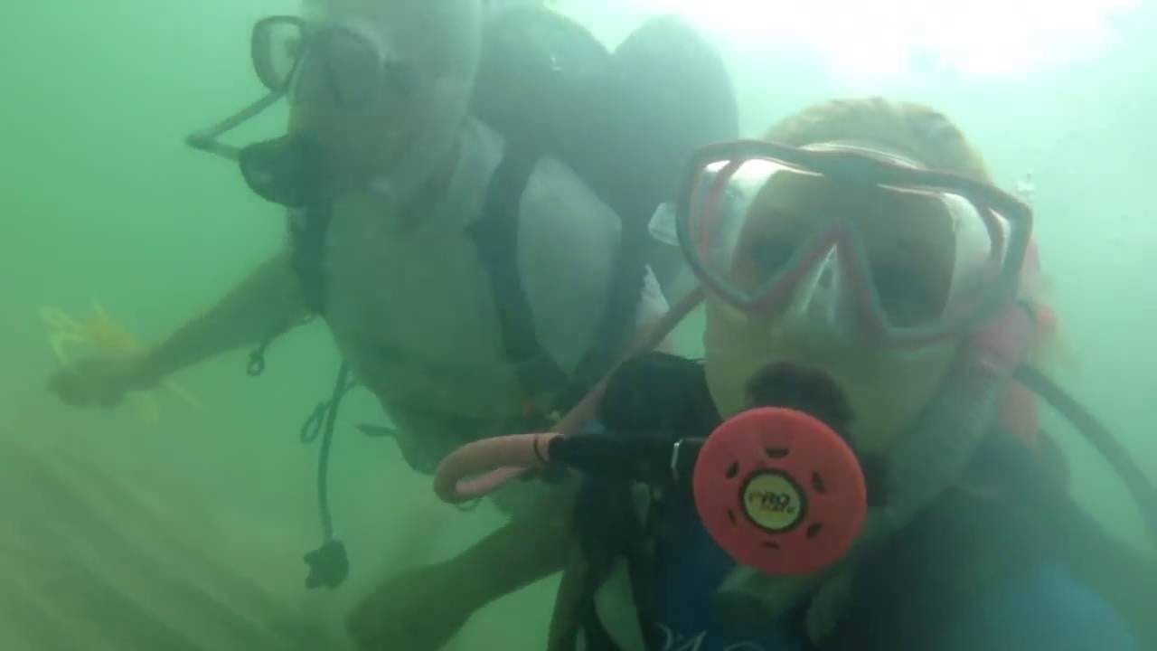 @trinamason and John jay scuba diving south Florida 2013 - YouTube