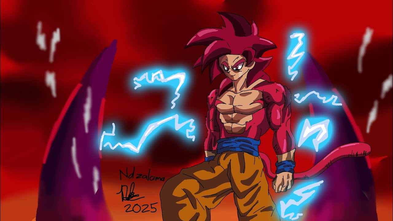 Daima SSJ4 Goku Drawing timelapse ON FLIPACLIP - YouTube