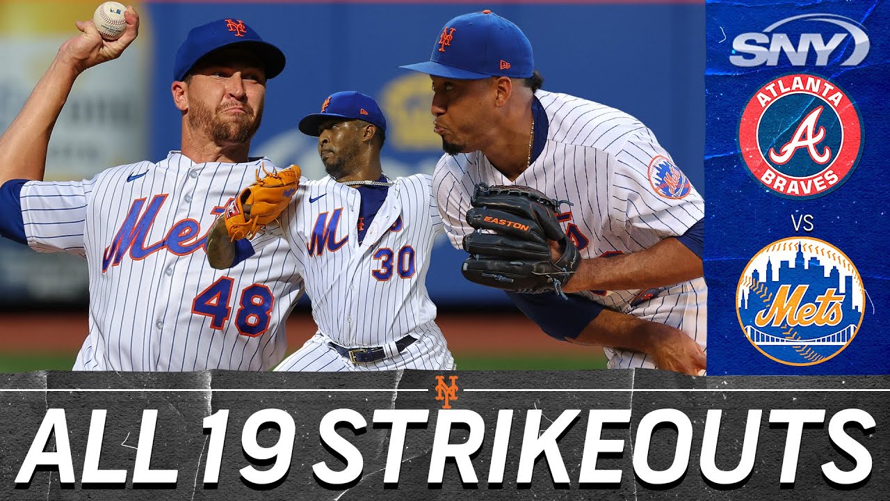 All 19 strikeouts by Jacob deGrom, Joely Rodríguez, and Edwin Diaz in ...