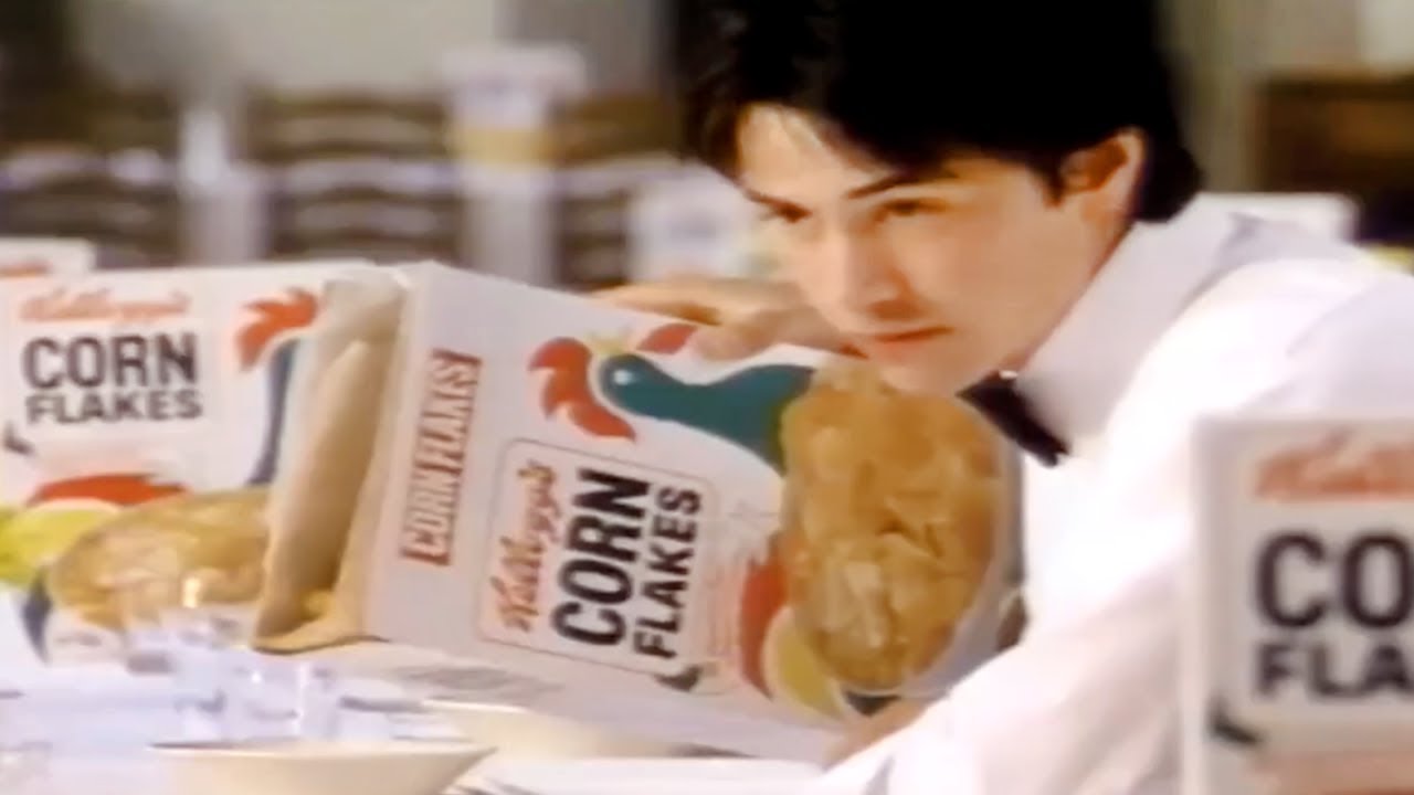 Kellogg's Corn Flakes 80s TV Commercial with Keanu Reeves (1987) - YouTube
