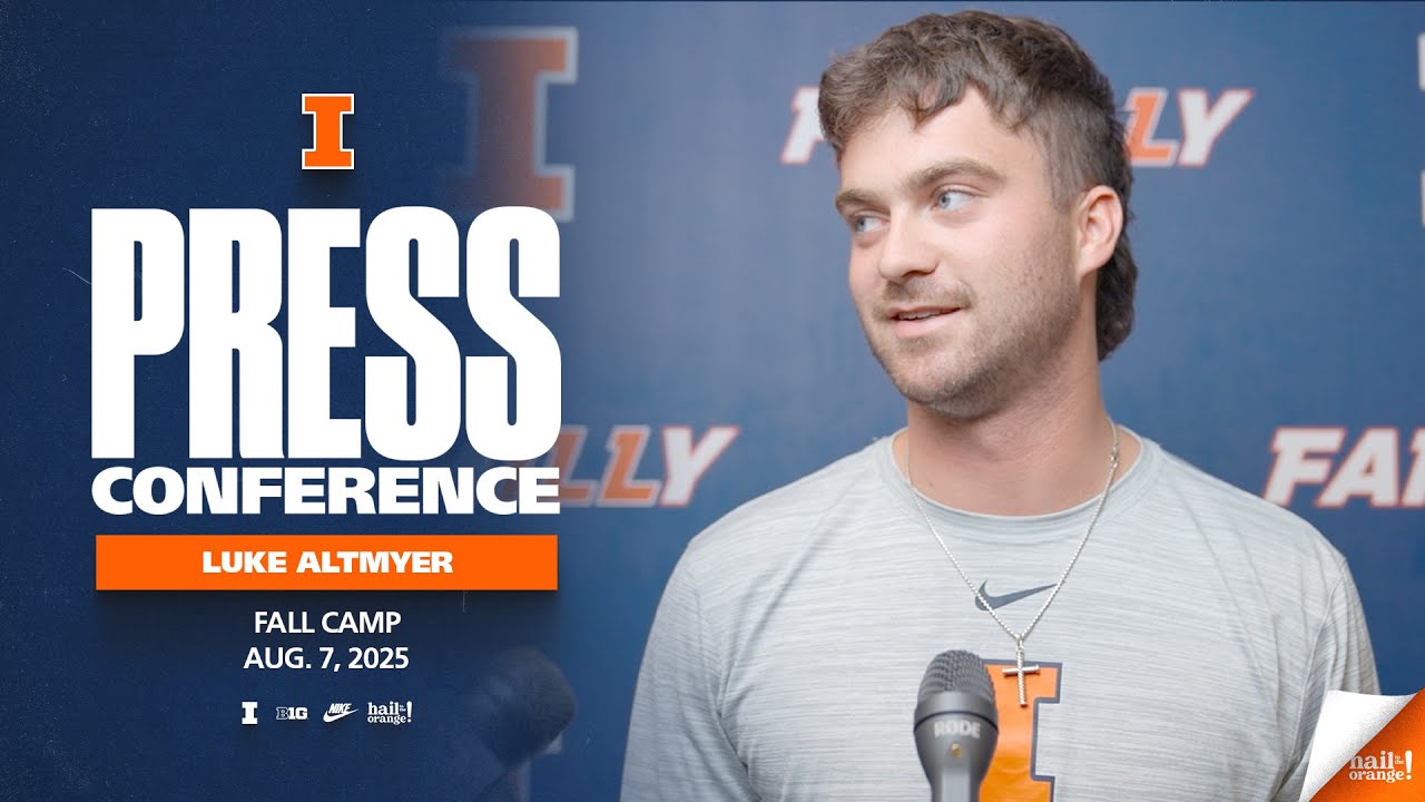 Illinois Football | Luke Altmyer Press Conference 8/7/25 - YouTube