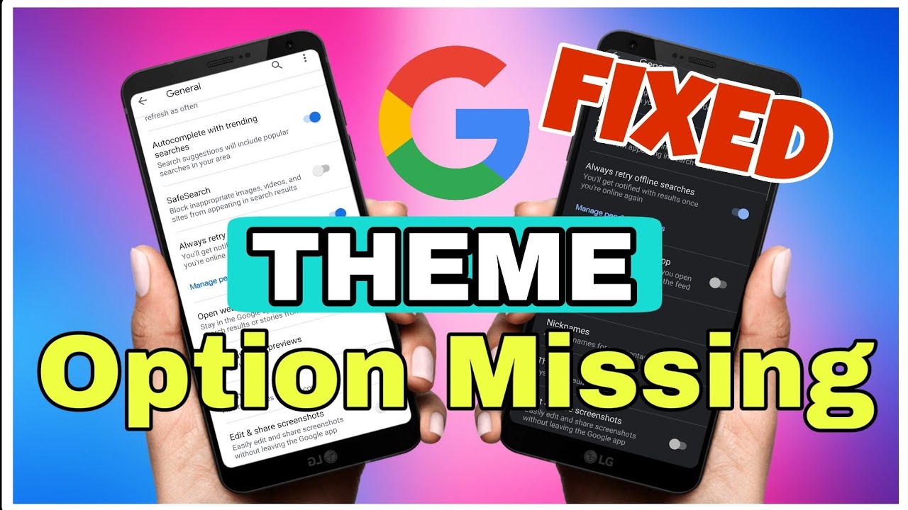 Fixed Dark Mode Theme Option Is Missing In Google App Enable Dark Theme On Google Assistant fixed-dark-mode-theme-option-is-missing-in-google-app-enable-dark-theme-on-google-assistant