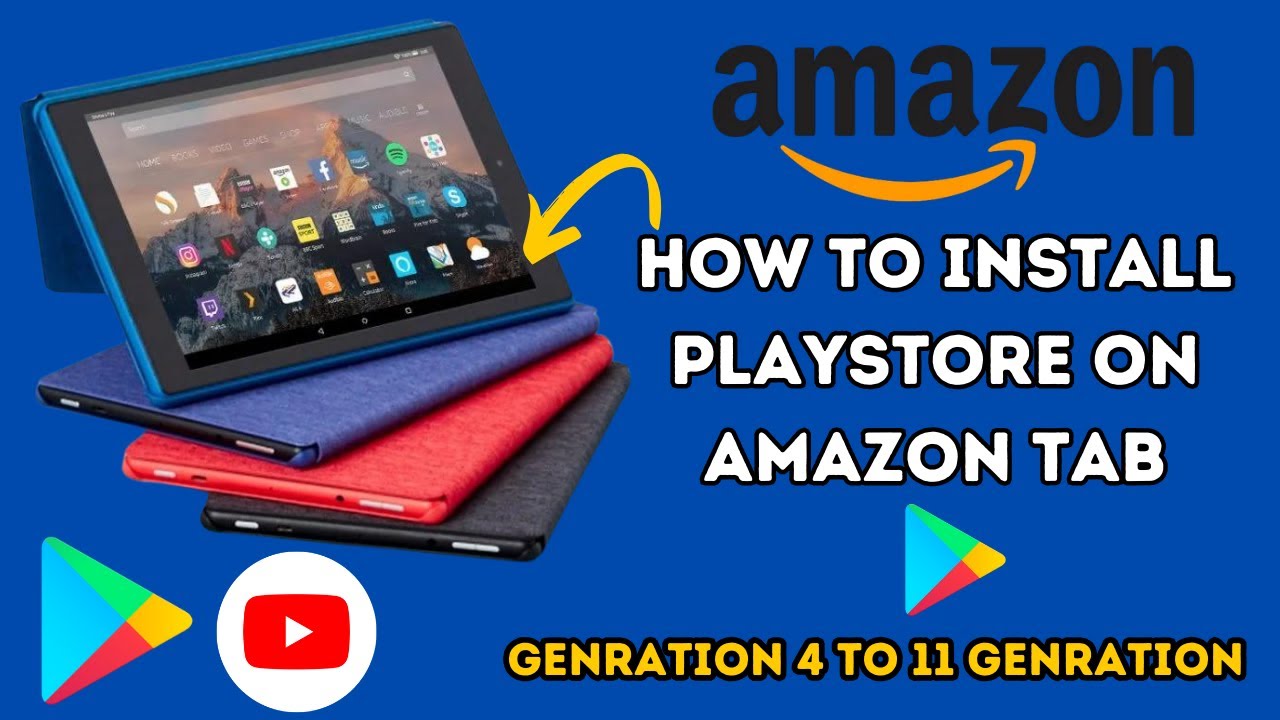 how to install playstore on amazon tab - YouTube