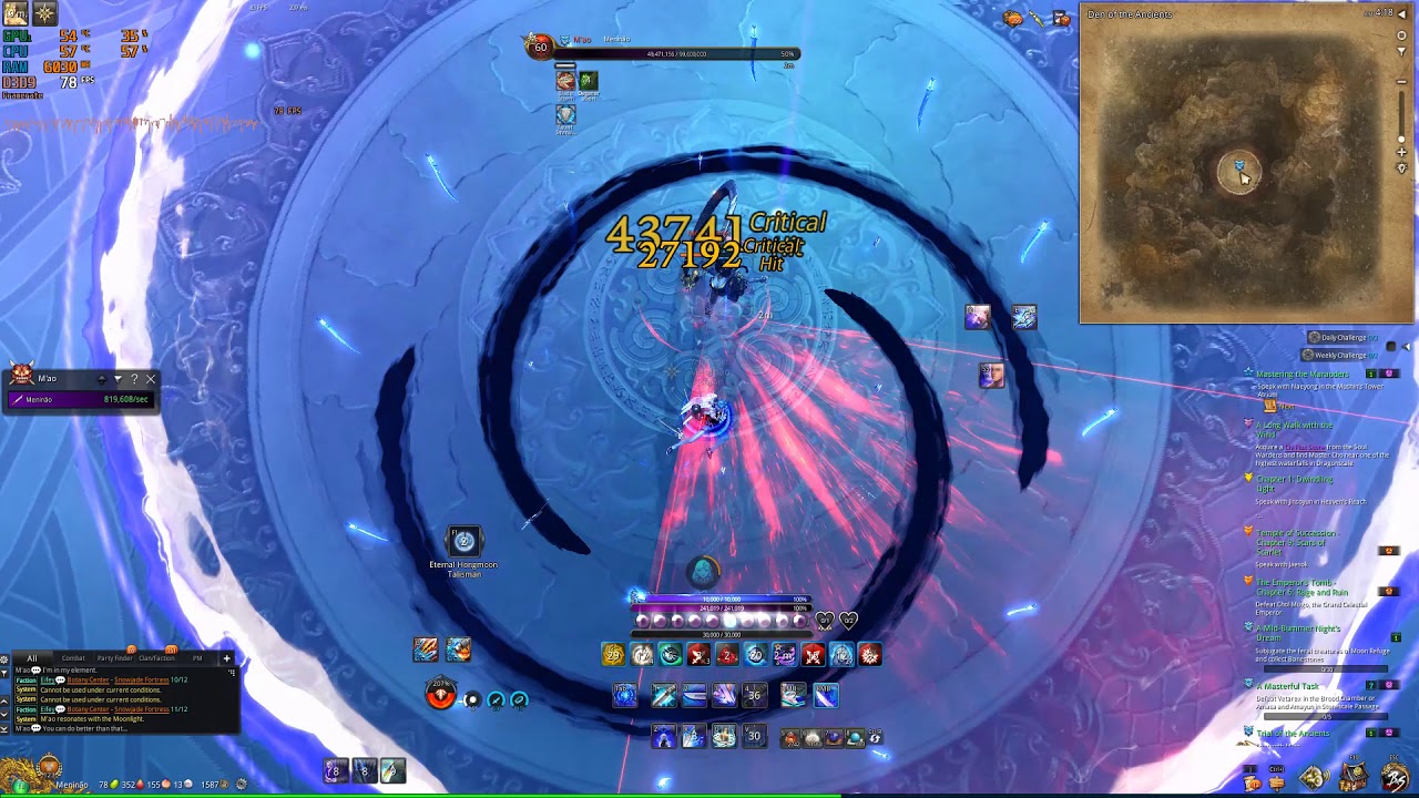 [BnS] Den of the Ancients - BM (Spectral Blade Low Gear) - YouTube