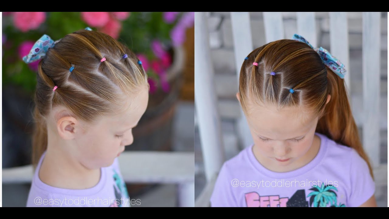 Stair step Elastic Hairstyle - YouTube