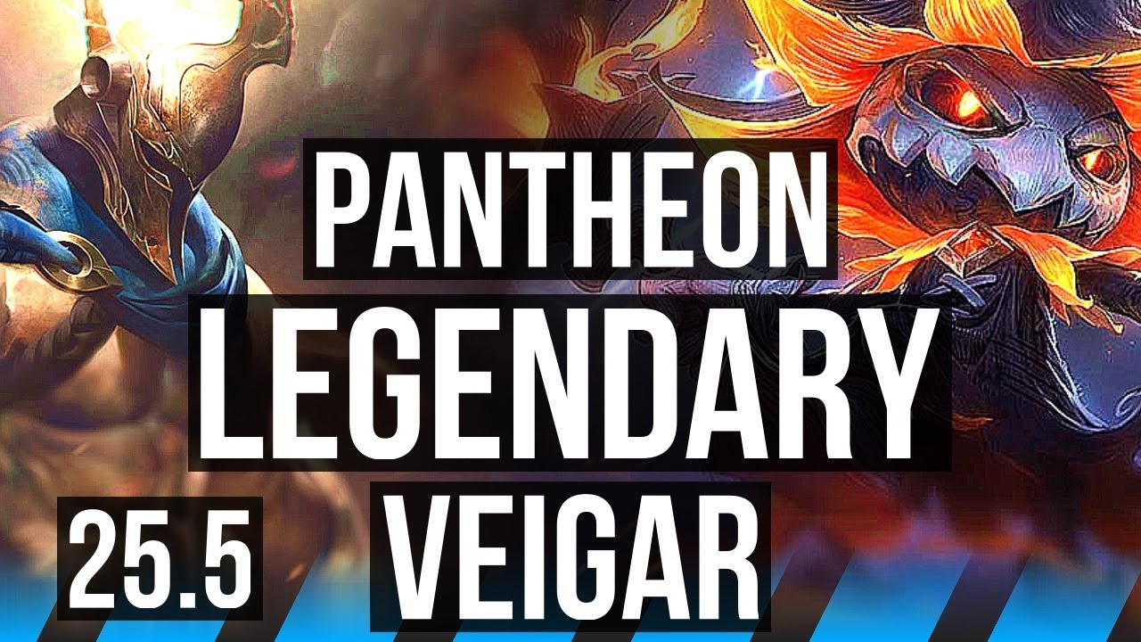 PANTHEON vs VEIGAR (MID) | 17/0/5, Legendary | KR Master | 25.5 - YouTube