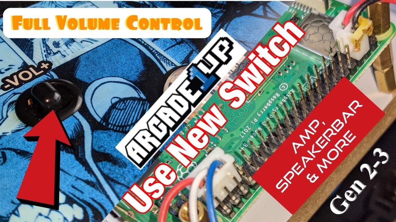 Use Sliding Volume Switch on Modded Arcade1UP Marvel Super Hero Cabinet ...