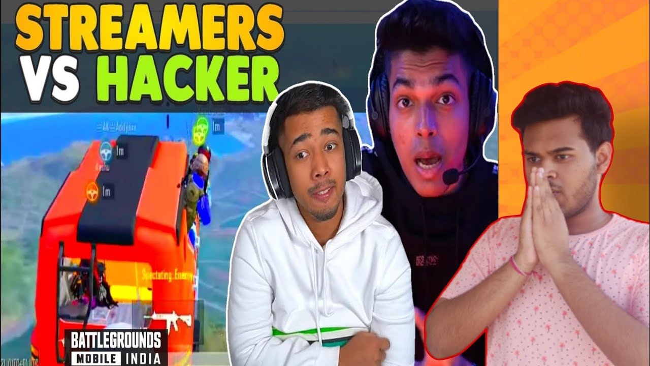 BGMI & PUBGM Streamers VS HEADACHE Hacker | WTF reacts - YouTube