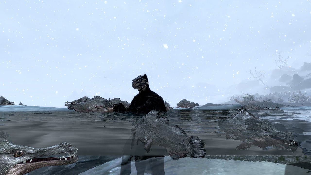 slaughterfish in Skyrim vs slaughterfish in elder scrolls online - YouTube