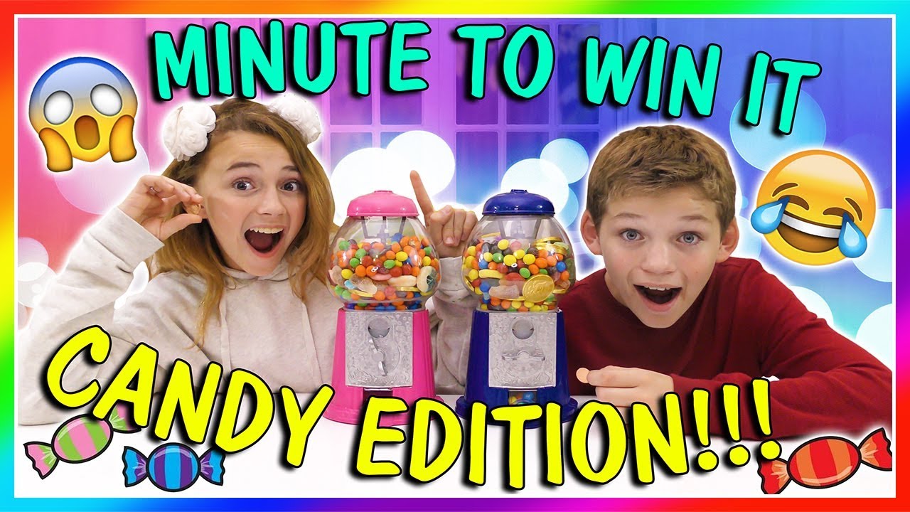 MINUTE TO WIN IT | CANDY EDITION | We Are The Davises - YouTube