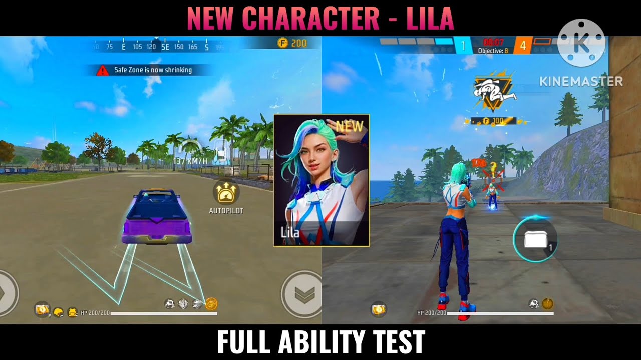 NEW CHARACTER - LILA FULL ABILITY TEST | OB46 UPDATE FF MAX | FF LILA ...