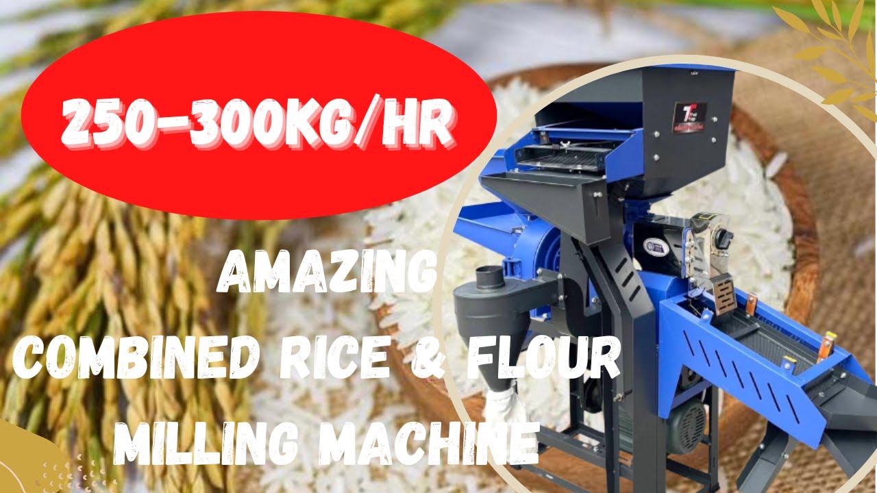 250-300kg/Hour Capacity |Electric Rice & Flour Milling Machine ...