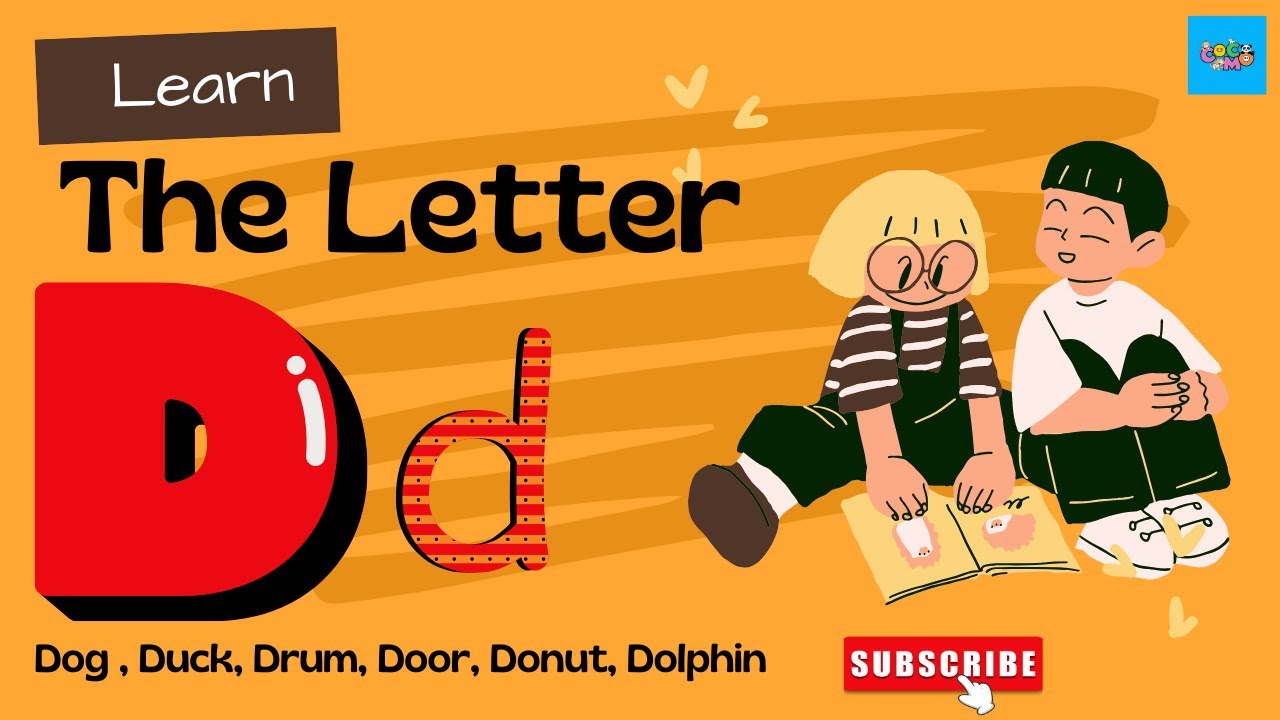 Learn the Letter D | Dog🐶, Duck🦆, Drum🥁,Door🚪, Donut🍩, Dolphin🐬 | By ...