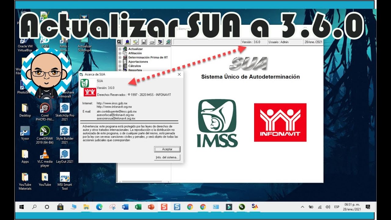 Actualizar SUA 3.6.0 - YouTube