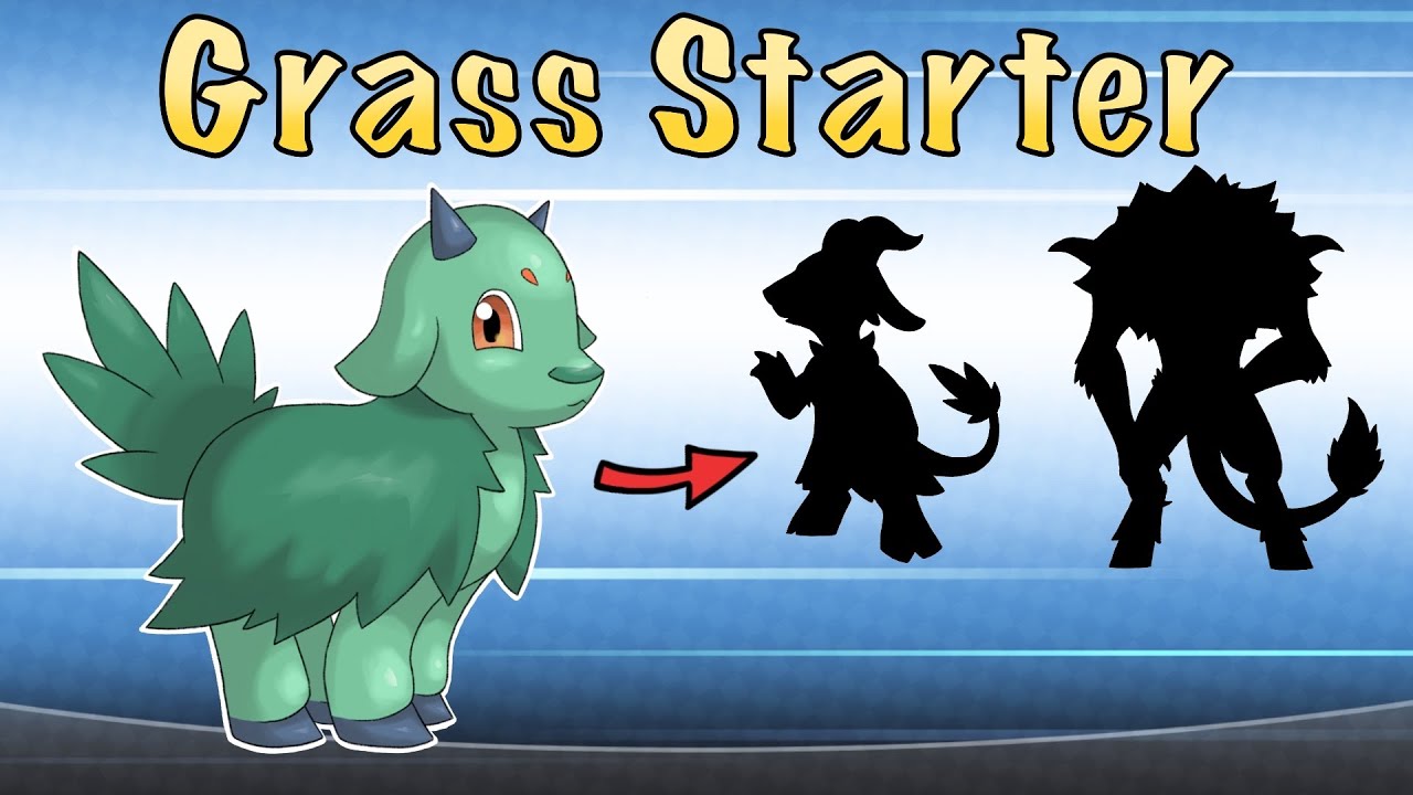 Designing Original Pokemon! (Grass Starter Evolution Line) - YouTube