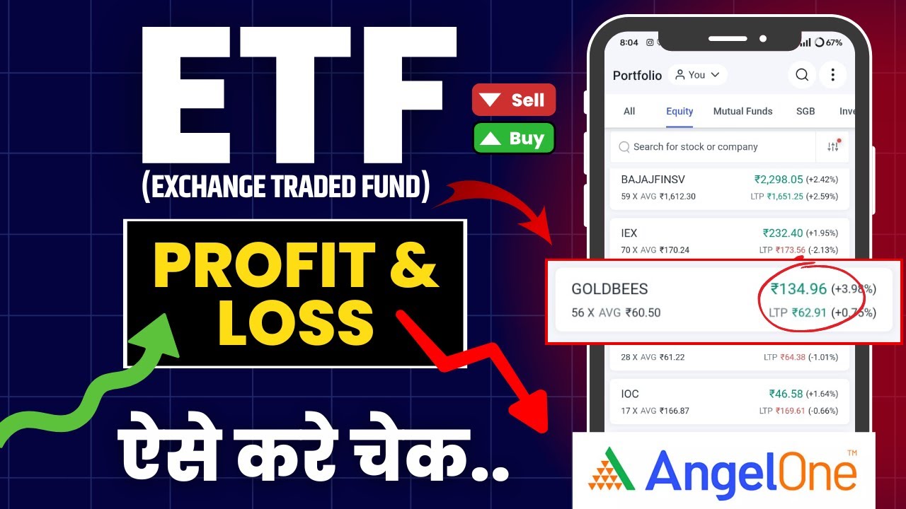 ETF Profit & Loss Kaise Check Kare | ETF Buy and Sell Angel One | ETF Portfolio - YouTube