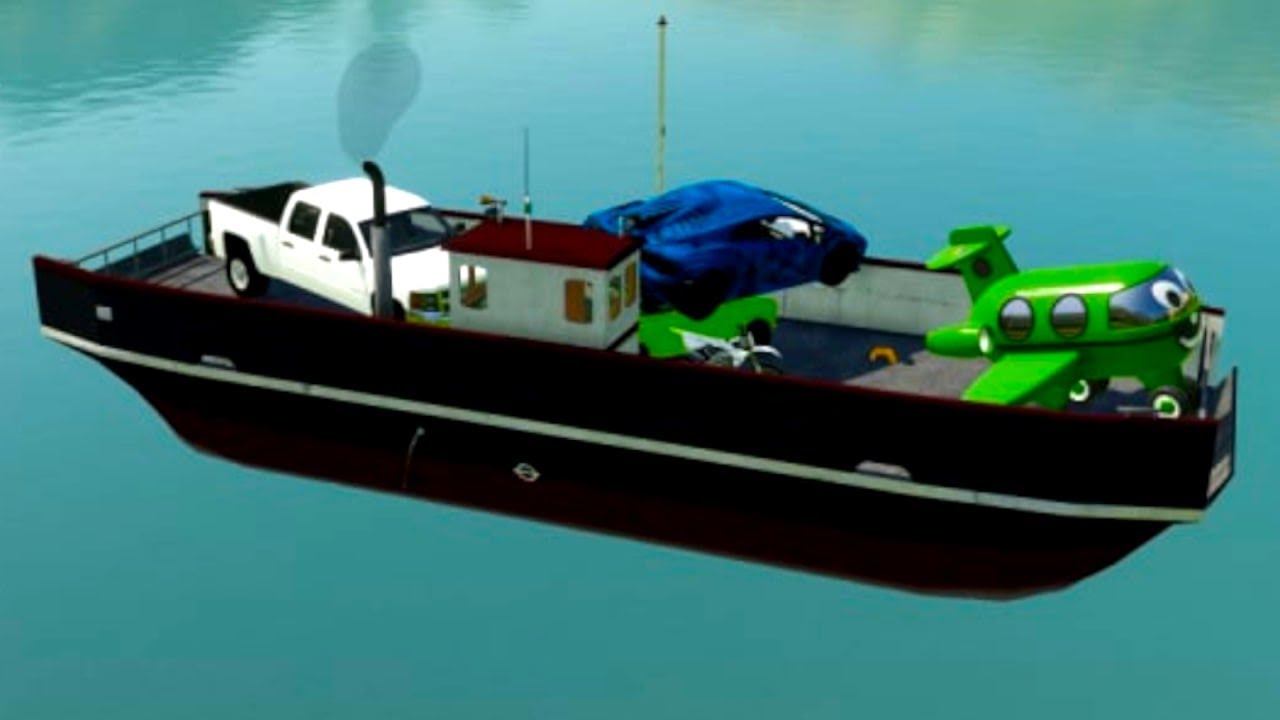 Saving SuperCars and Planes from a flooded Ferry! | Farming Simulator ...