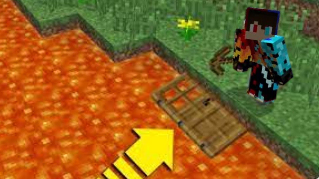 ¿Me encuentro una base secreta en el lago de lava? en Minecraft (TROLL ...