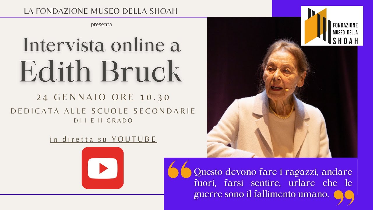 Intervista a Edith Bruck - YouTube