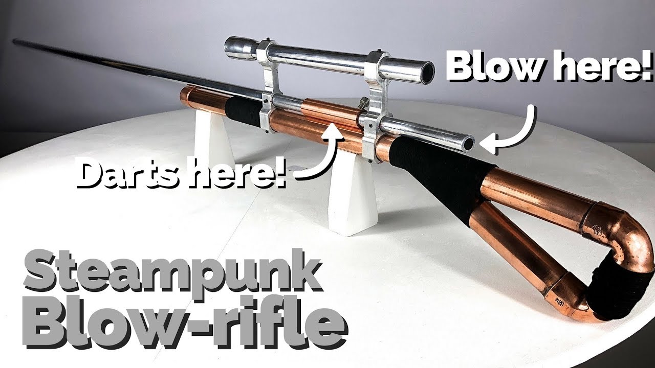 Making a BLOWPIPE RIFLE …… out of plumbing parts | Dudie Dude - YouTube
