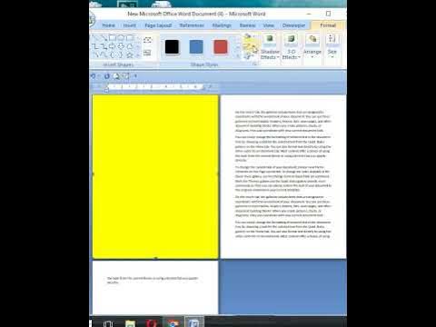 How To Color One Page In Microsoft Word 🤔 #shorts #short #msword # ...