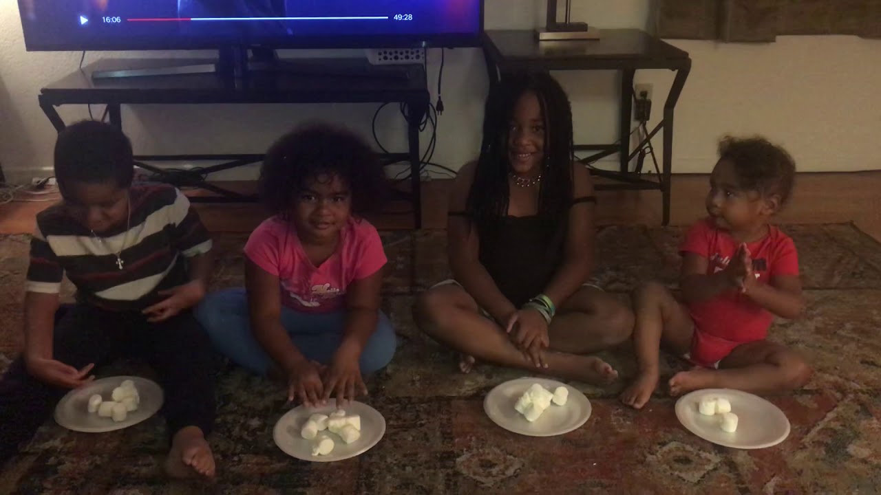 Marshmallow eating contest - YouTube