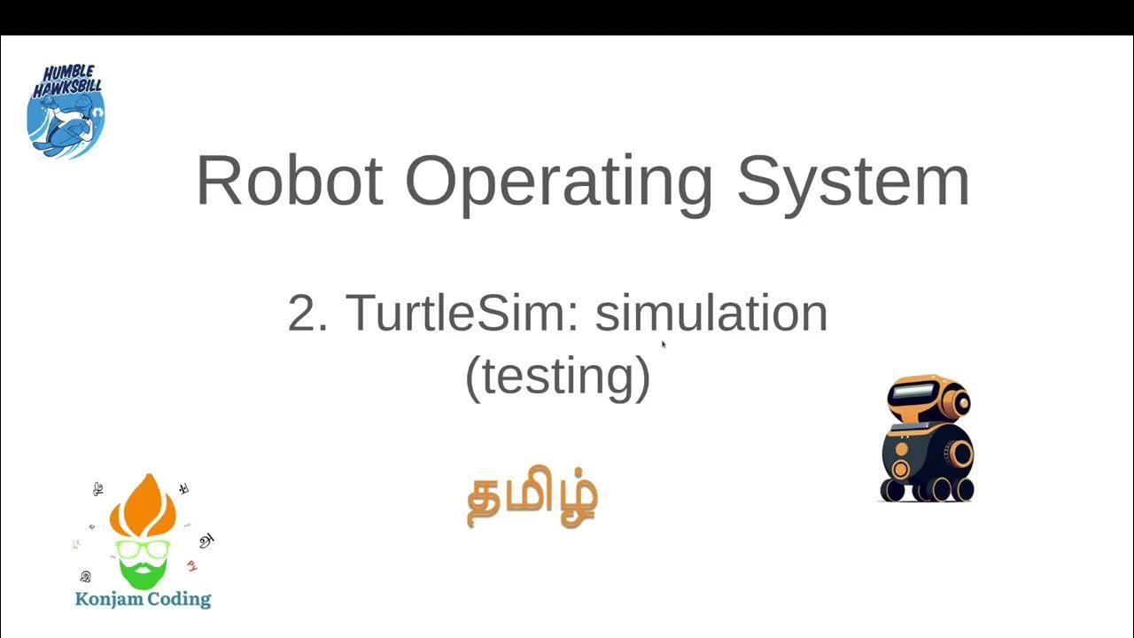 ep 2: Robot Operating System ROS2 Humble turtlesim தமிழ் Tamil #robotics #tamil # ...