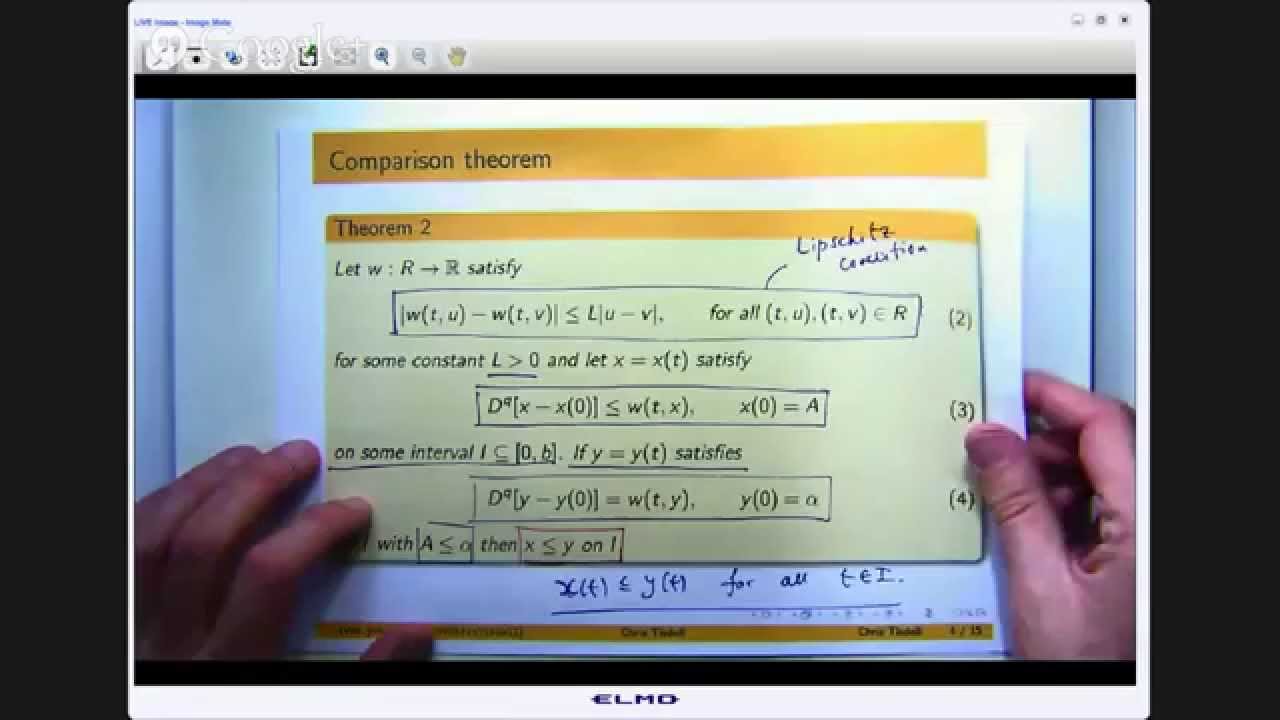 Comparison Theorem for Fractional Differential Equations - YouTube