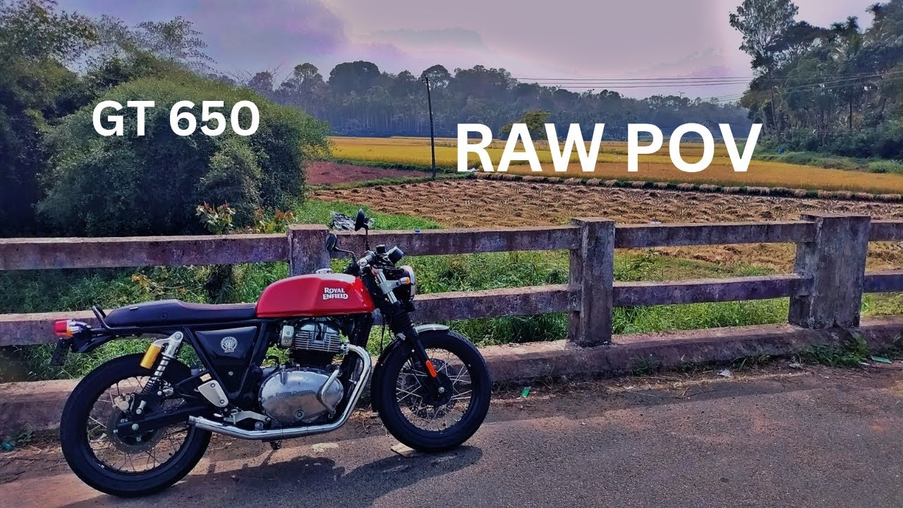Royal Enfield Continental GT 650 RAW POV // without muffler - YouTube