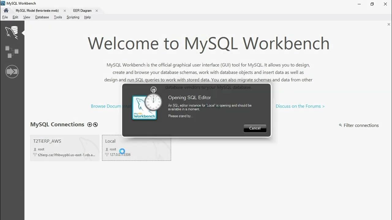 T2Ti ERP 3.0 - Ferramentas - MySQL Workbench - Gerando o Banco - YouTube